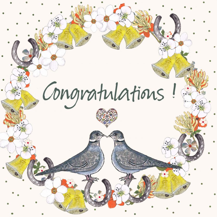 17019 Congratulations ! Love Birds - Tatty Co